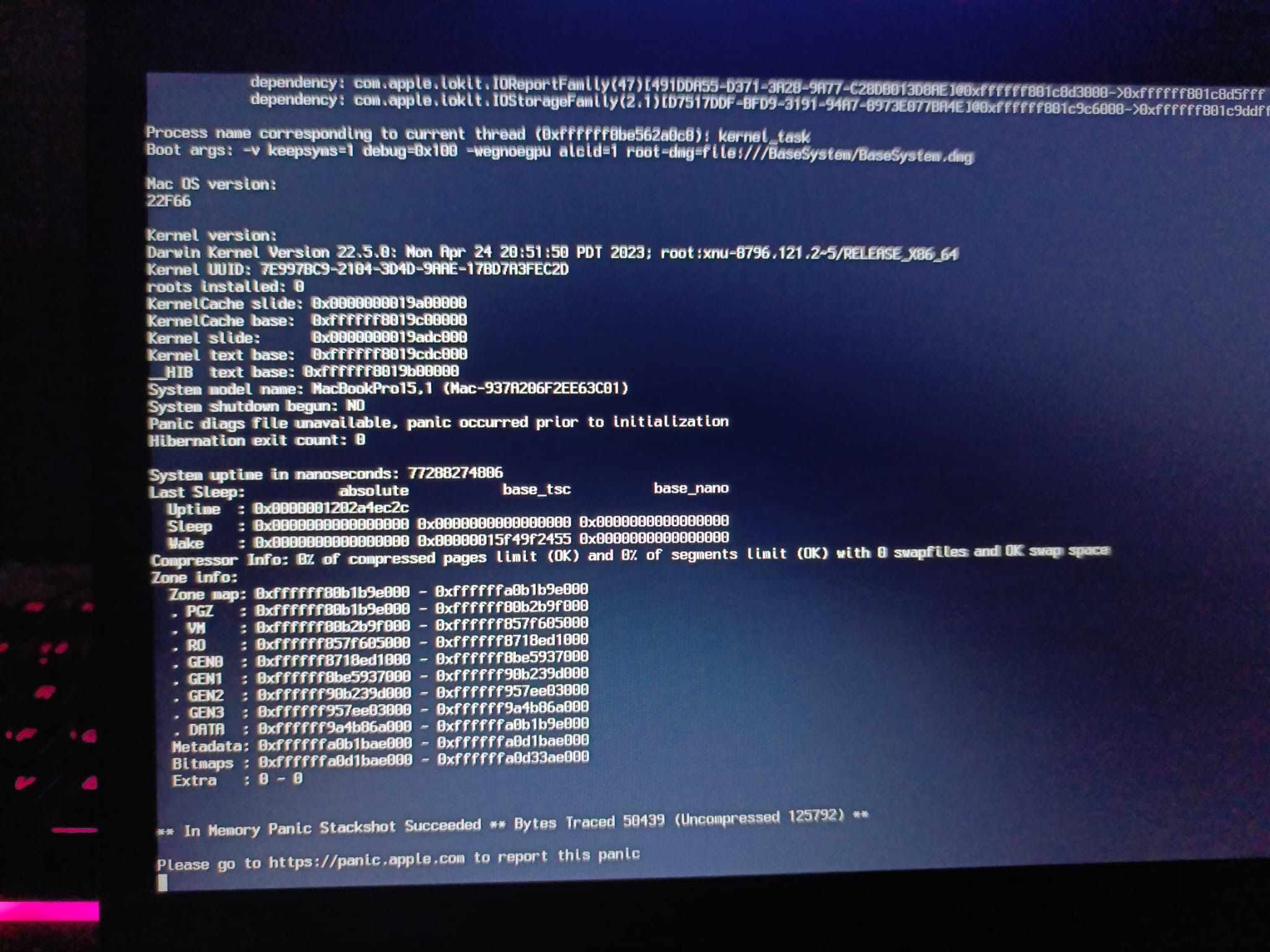 ÇÖZÜLDÜ - Lenovo Thinkpad L480 Ventura Memory Panic hatası - osxinfo ...