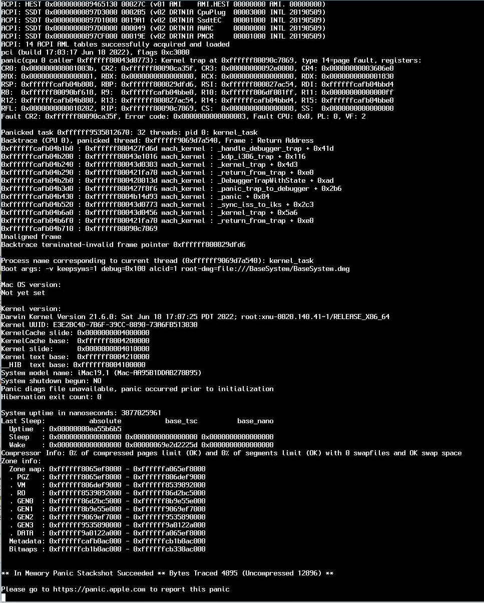 Core i7-7700K Kurulum Ekranında Memory Panic Hatası - osxinfo.net ...